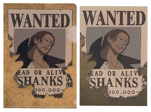 Shanks A6 clear file & postcard set arrangement document "ONE PIECE ...