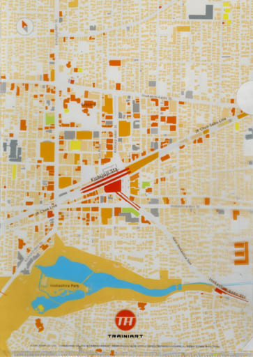 Clear file Kichijoji Map A4 plastic trasparent file folder | Goods ...