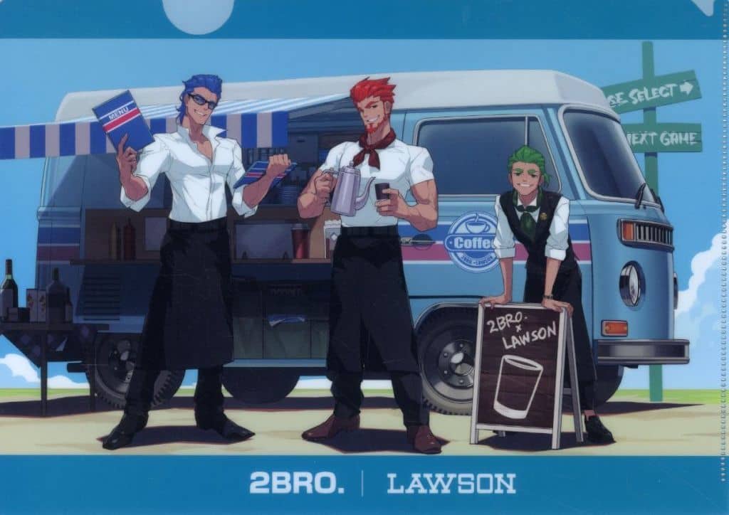 駿河屋 - 2BRO.(兄者弟者)/CAFE A4オリジナルクリアファイル 「2BRO.×ローソン 兄者弟者キャンペーン」 対象商品購入特典（クリアファイル）