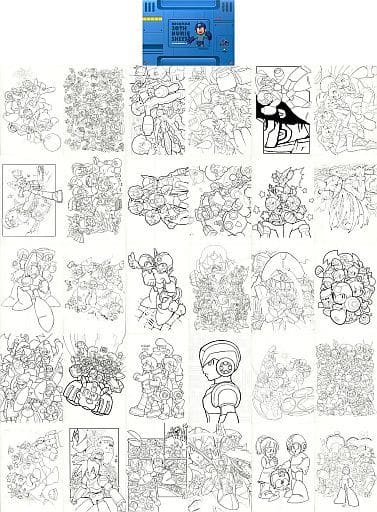 Coloring (for adults) "MEGAMAN LEGACY COLLECTION 1 + 2" coloring sheet ...