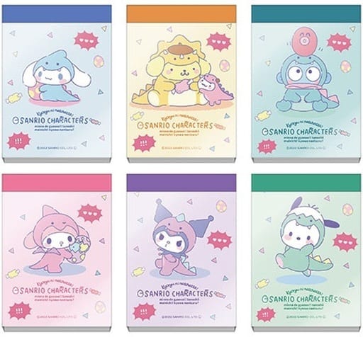Notebook / notepad 6-Variety Set "Sanrio Character Teru's Mini Notepad ...