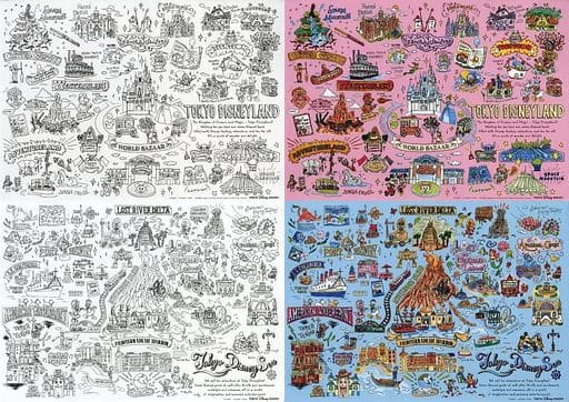 Notebook / notepad Tokyo Disney Land & Tokyo DisneySea Coloring "Disney ...