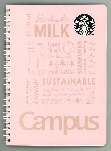Notebook / notepad Starbucks Campus Ring Note Pink "Starbucks" | Goods ...