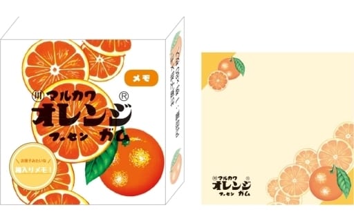 Marukawa Fusen Gum (Orange) Snack Box Memo "Snack Series" | Goods ...