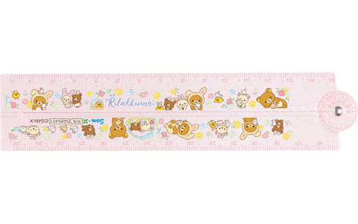 Flower Garden's Small Little Rabbit Theme (Pink) Folding Ruler ...