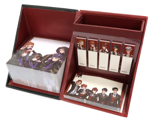 Heartslabyul dormitory stationary set (with sticky notes and notepad ...