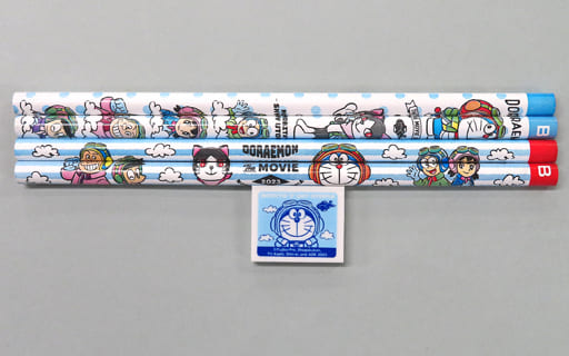 Collective Pencil Eraser Set "Eiga Doraemon Nobita to Utopia of the Sky ...