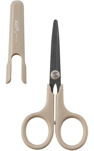 Stationery and other items Kept Fluorine Coated Scissors Sand Beige ...