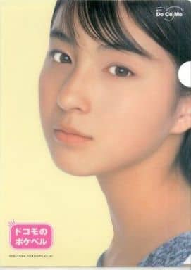 Clear File (Female idol) Ryoko Hirosue A4 clear file DoCoMo pager ...