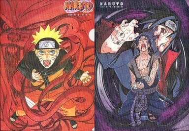 Uzumaki Naruto Uzumaki & Kubi / Sasuke Uchiha & Uchiwa Itachi A4 Clear ...