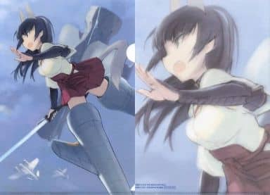 Clear file Ana 拭智 A4 clear file "Fumikane Shimada THE WORLD WITCHES ...