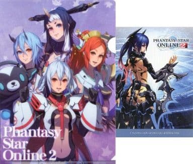 Group A4 clear file & mini book set "SEGA Lucky KUJI PHANTASY STAR ...