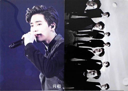 Clear File (Male idol) Suho (EXO) A4 Clear File 2-Pack Set "EXOBITION ...