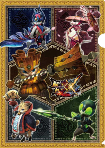 Nyanter Sortie A4 clear file "Monster Hunter XX" | Goods / Accessories ...
