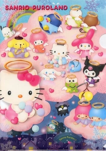 Clear file Angel series A4 clear file "Sanrio Character Tubes" limited ...