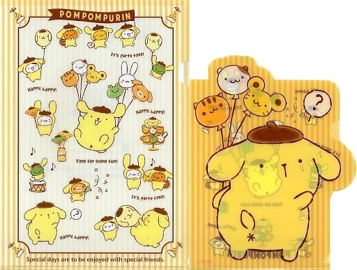 Clear file Pom Pom Purin A4 & A5 Clear File Set (2-Pack) "Sanrio ...