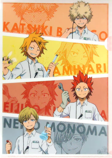 A4 clear file "MY HERO ACADEMIA Real Work Experience in Tokyu Hands ...