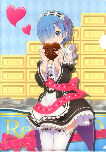 Clear file Rem (Valentine's Day ver.) A4 clear file "Re:ZeRo Starting ...
