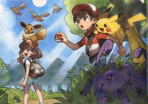 Collection A4 plastic trasparent file folder "Pocket Monsters Let's Go ...