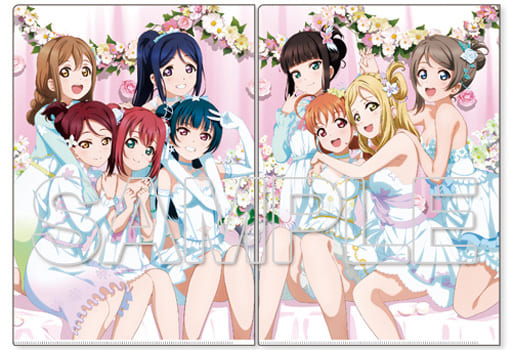 Clear file Aqours Thank you. FRIENDS! A4 Clear File Set (2-Pack) "Love Live! Sunshine!" | Goods ...