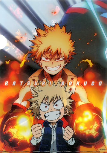 Katsuki Bakugo Rising Heroes plastic trasparent file folder "MY HERO ...
