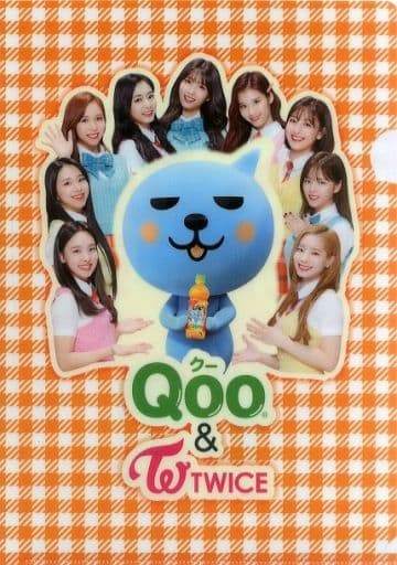 Qoo & TWICE (enclosed in Qoo) A4 plastic trasparent file folder "Qoo" target products Purchase ...