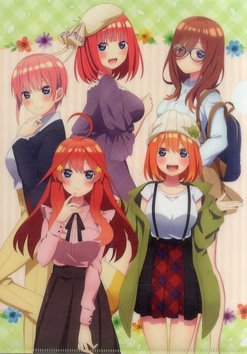 Group drawing A4 clear file "The Quintessential Quintuplets ∬" | Goods ...