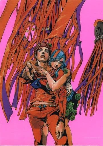 Clear file 定助 & Yasuho A4 Clear File 「 JOJO'S BIZARRE ADVENTURE Hirohiko Araki Original Art ...
