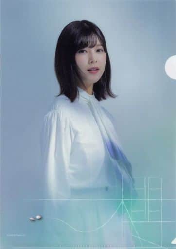 Risa Watanabe A4 original clear file "Aeon Card x 櫻坂 46" and Tokimeki point exchange prize ...