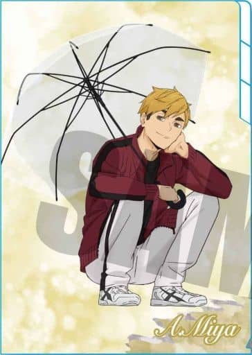 Miyasuke (Haikyu ver.) A4 clear file 3 pockets "RAIN! TO THE TOP ...