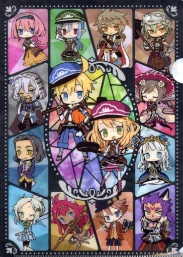 Clear file Set (RF5 Mini Character illustration) A4 clear file "DMM ...
