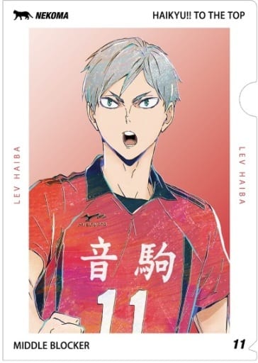 Lev Haiba Ani-Art 6 th A4 clear file "Haikyu! TO THE TOP" | Goods ...