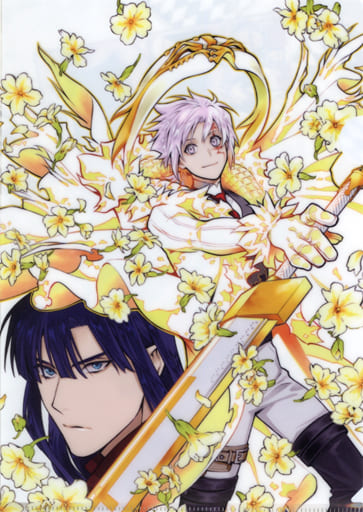 Allen & Kanda / Set A4 clear file "D.Gray-man original art exhibition ...