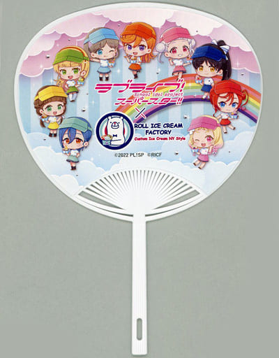 Liella! Mini Uchiwa "Love Live! Superstar! x Roll Ice-cream Factory ...