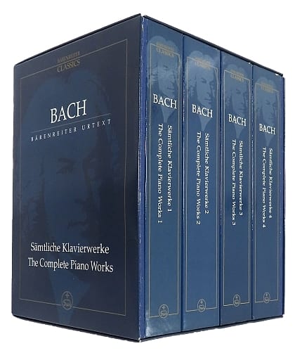 駿河屋 - ケース付)BACH The Complete Piano Works 4冊セット（クラシック）