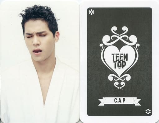 駿河屋 - TEEN TOP/C.A.P(キャップ)/裏面ハートのマーク/CD「RED POINT」(韓国盤)特典トレカ（男性コレクションカード）