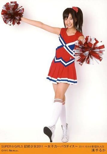Official photo (female) / idol / Super Girls Super Girls / Mizote Uka / Whole Body / Costume Red ...