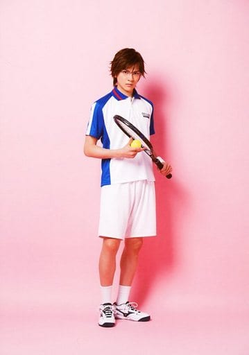 Official photo (male) / actor Takuma Zaiki (Kunimitsu Tezuka) / Whole Body / Uniform Blue ...