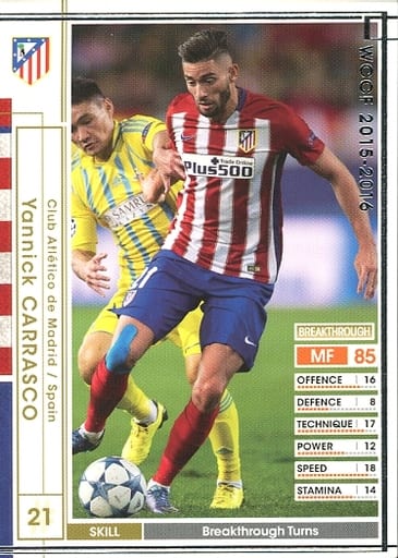 WCCF/MF / Regular Card / 2015-2016Ver. 2.0 A036 [Regular Card] : Janick Carrasco | Toy Hobby ...