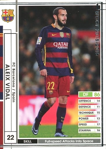 WCCF/DF / Regular Card / 2015-2016Ver. 2.0 A037 [Regular Card] : Aleix Vidal | Toy Hobby ...
