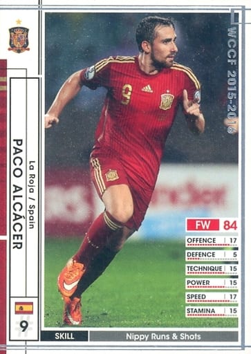 WCCF/FW / Regular Card / 2015-2016Ver. 2.0 A157 [Regular Card] : Paco Alkacell | Toy Hobby ...
