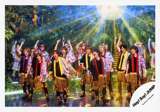 Hey! Say! JUMP / Assembly (9 persons) / Horizontal / Whole body / happi black / white / colorful ...