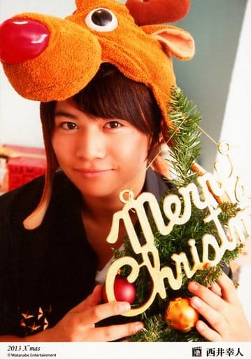 Official photo (Male) / Actor / D-BOYS D2 / Yukito Nishii / Bust-up / Costume Black / Reindeer ...