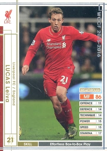 WCCF/MF / Regular Card / 2015-2016Ver. 3.0 A12 [regular card] : Lucas Leiva | Toy Hobby | Suruga ...