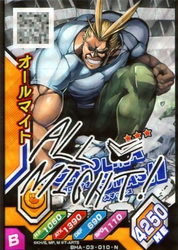 駿河屋 - BHA-03-010[N]：オールマイト(キャラクターサイン入り)（僕のヒーローアカデミア激突！ヒーローズバトル）