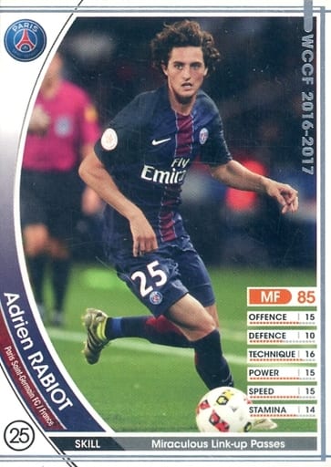 092 [regular card] : Adrien Rabiot | Toy Hobby | Suruga-ya.com