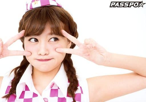 PASPO ☆ / Anzai Naomi / Yokogata / Bust-up / Costume white / pink ...