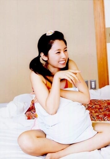 Rina Koike Whole Body Sitting Costume Red Yellow Tank Top