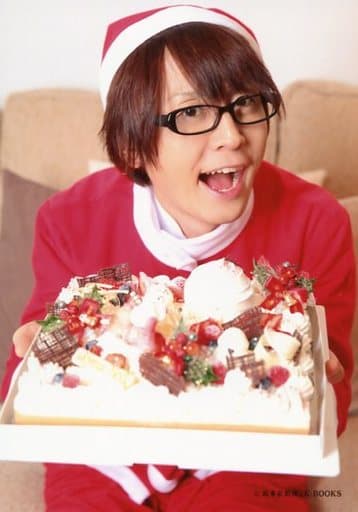 Shitsuji Opera Company / Yurino / Knee-up / Sitting / Costume red / white / Santa's hat / Both ...