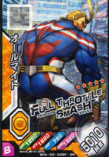 駿河屋 - BHA-03-038F[SR]：オールマイト（僕のヒーローアカデミア激突！ヒーローズバトル）